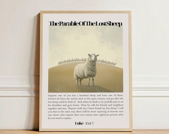 The Parable of the Lost Sheep | Luke 15:3-7 | Jesus the Good Shepard ...