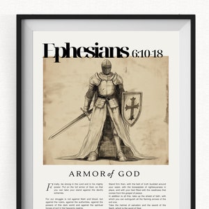 Armor of God Modern Christian Art Bible Verse Wall Art, Scripture Wall ...