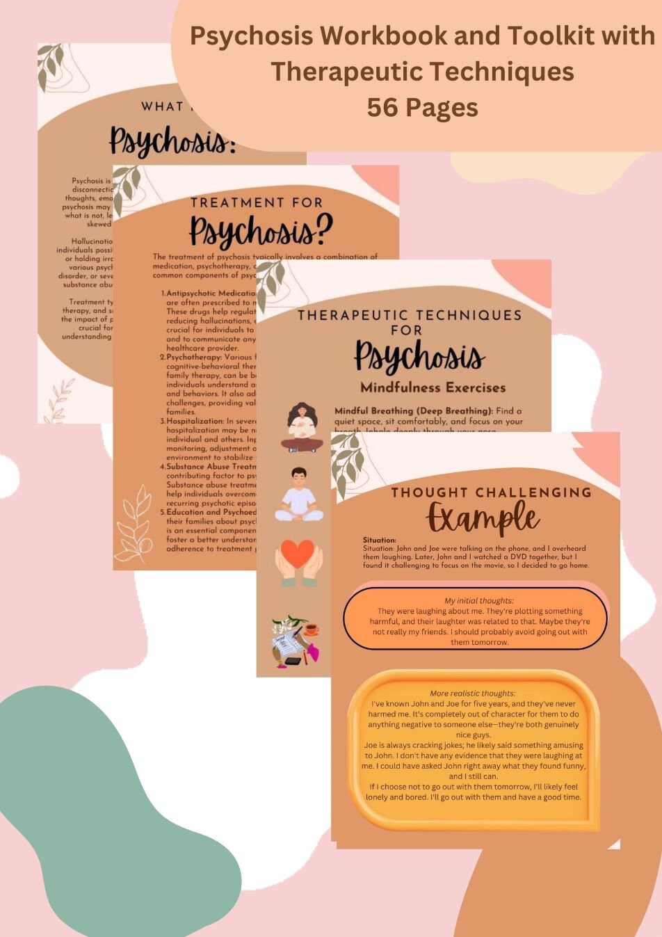 Psychosis Workbook and Toolkit Digital Download Printable 56 Pages ...