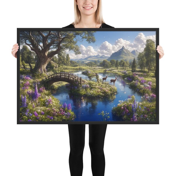 Serene Landscape - Etsy