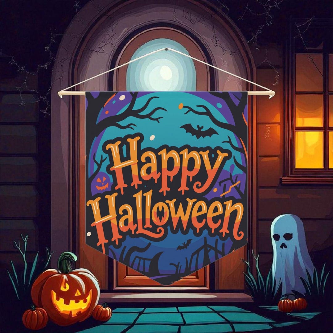 Halloween Pennant Banner: Spooky Fall Decor, Trick or Treat Sign - Etsy