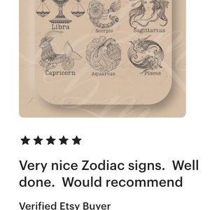 Horoscope Clipart Bundle Astrology Graphics Zodiac Signs SVG PNG DTF ...