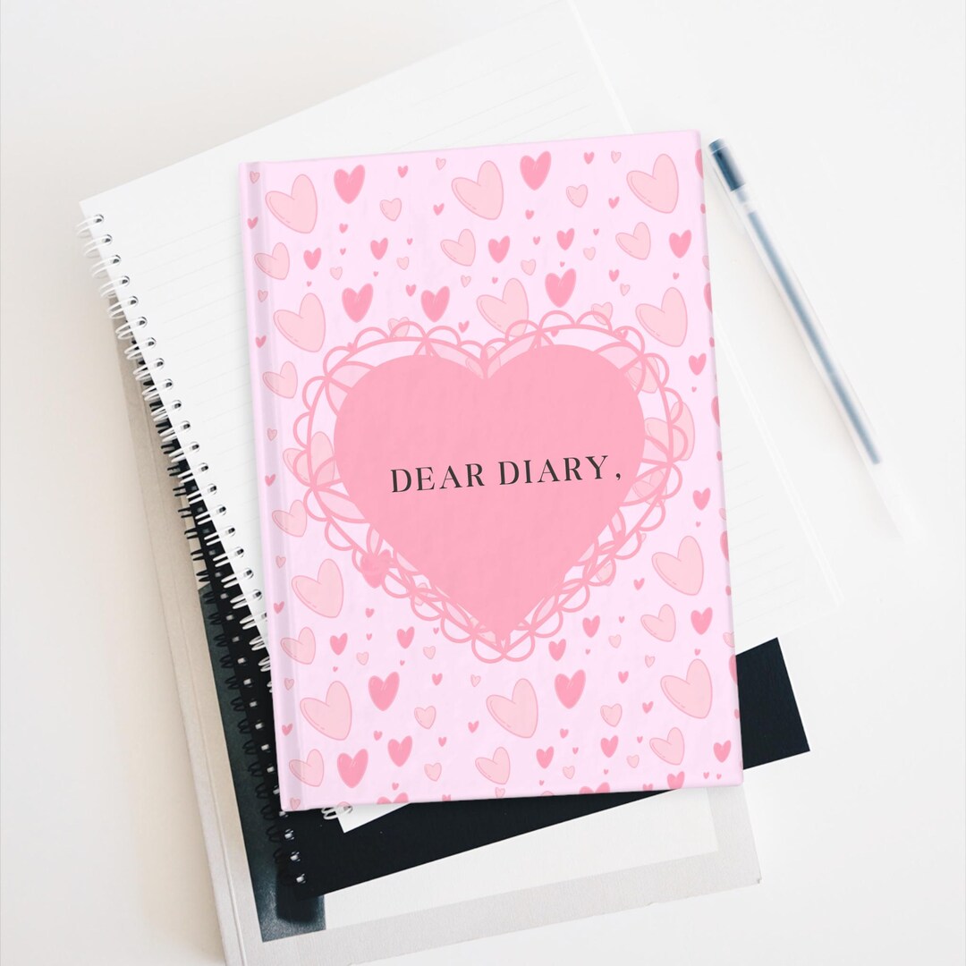 Pink Heart Diary- Perfect for Daily Reflection, Gift for Student, Love ...