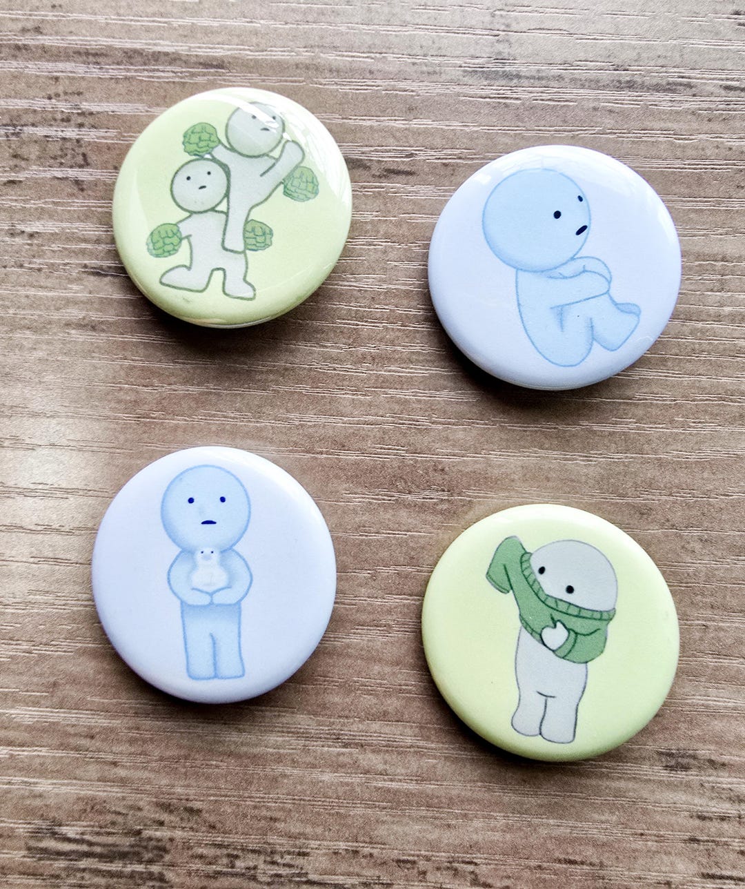 Mystery Silly Guy 1.25" Buttons - Etsy
