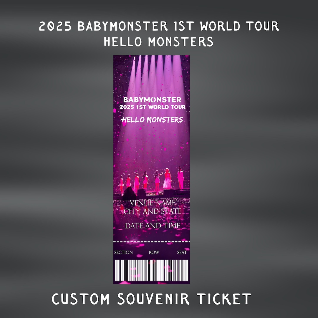 BABYMONSTER 1ST World Tour Hello Monster - Custom Physical Memory ...