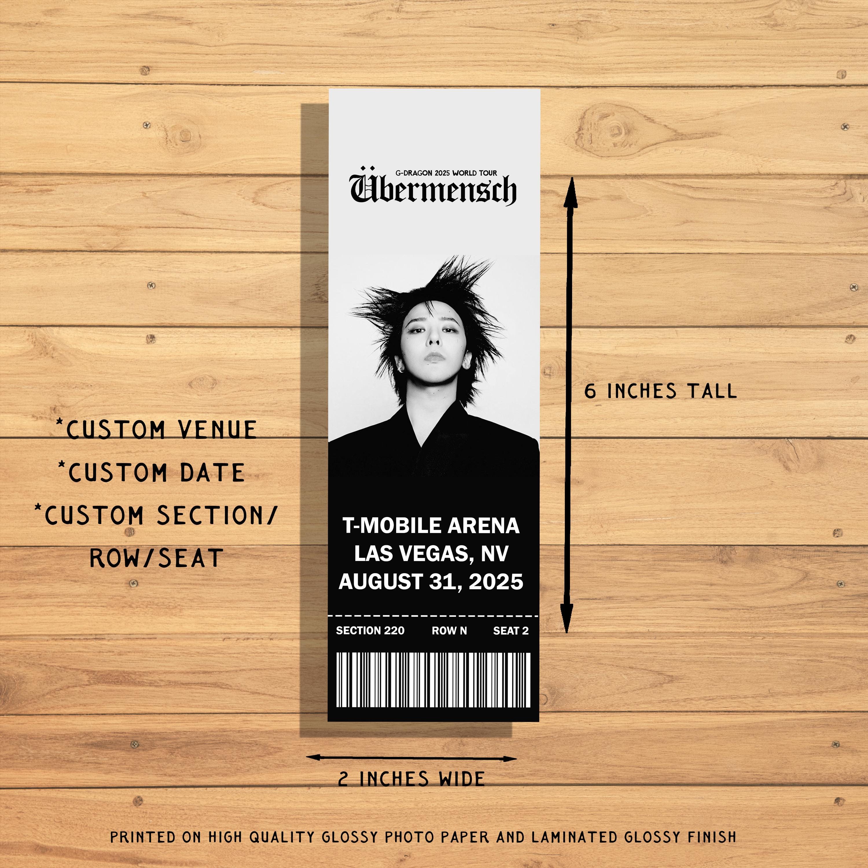 Übermensch Custom Physical Souvenir Ticket - Etsy