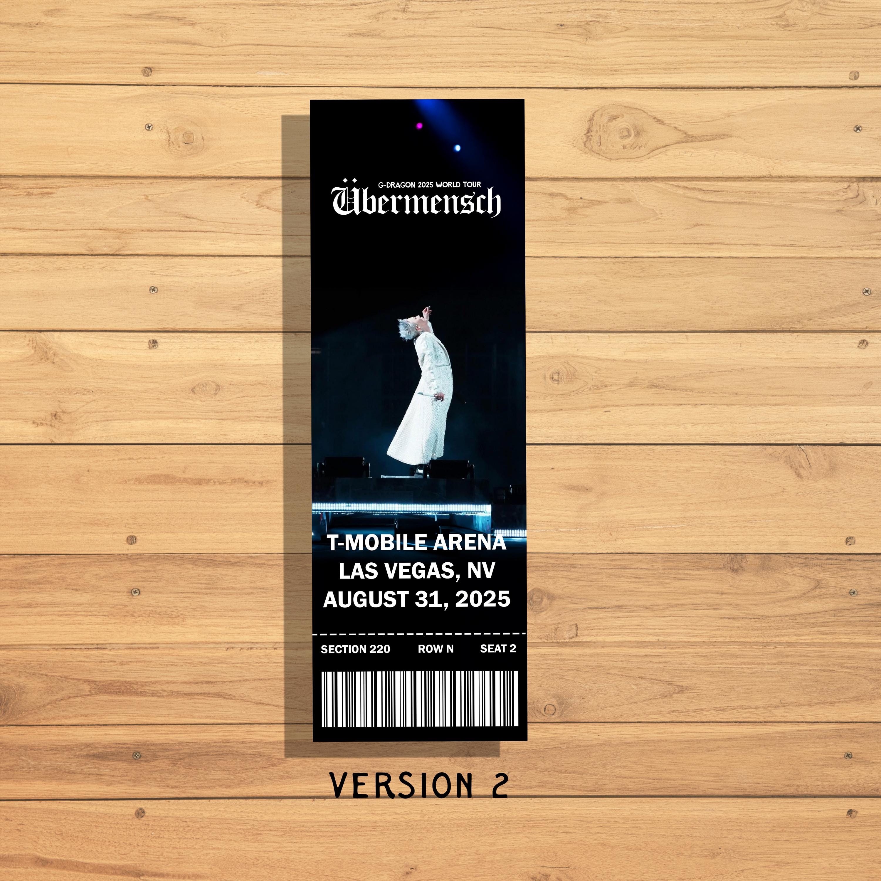 Übermensch Custom Physical Souvenir Ticket - Etsy