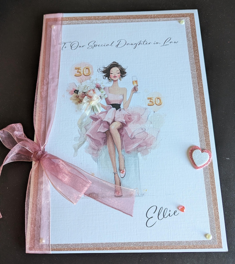 Personalized Birthday Card: Luxury Handmade A5/A4 Greeting Card, Custom ...