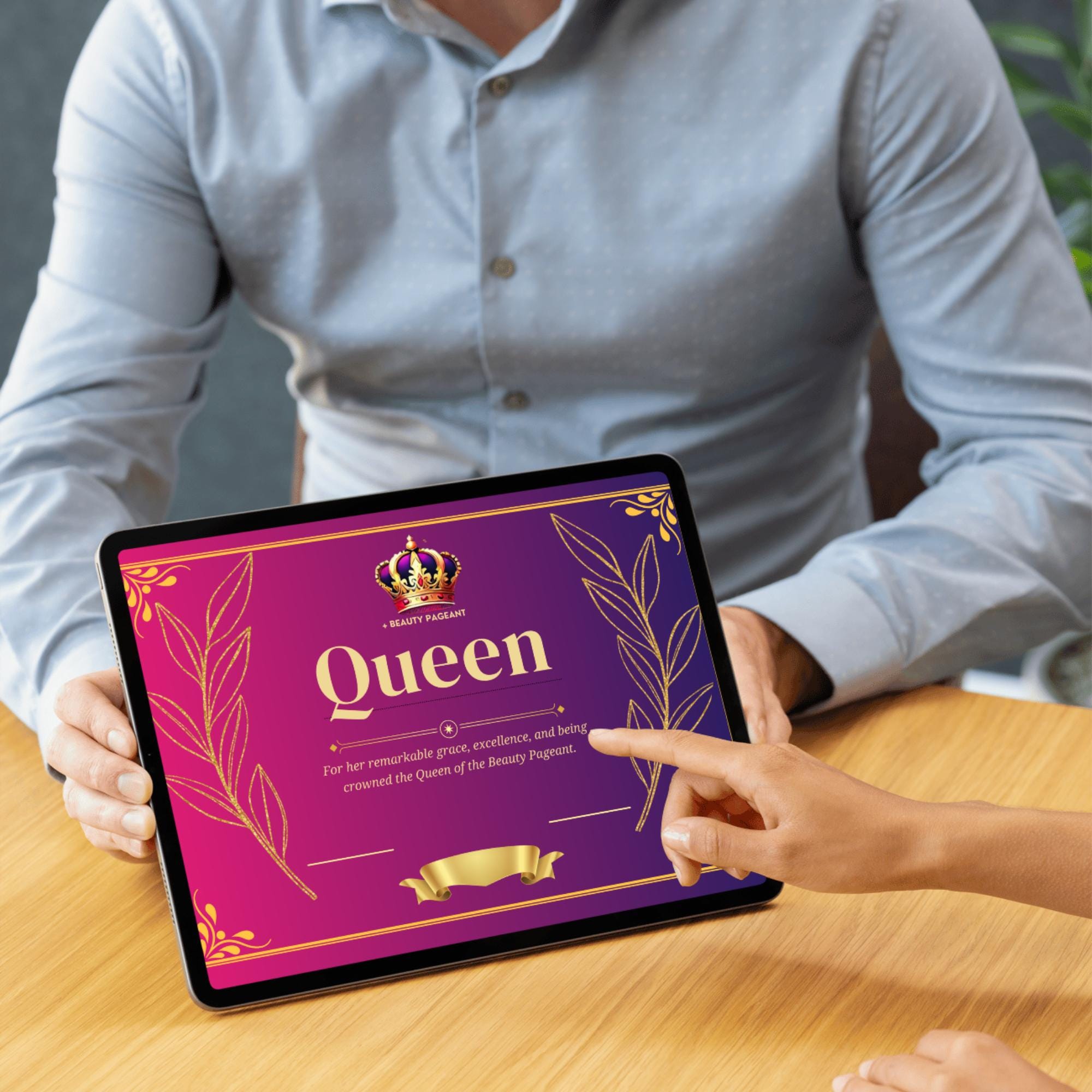 Queen Beauty Pageant Certificate – Printable and Editable Award for ...