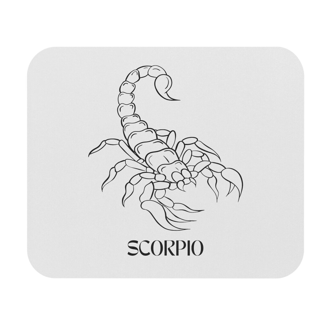 Scorpio Mouse Pad | Zodiac Desk Accessory, Astrology Gift, Unique ...