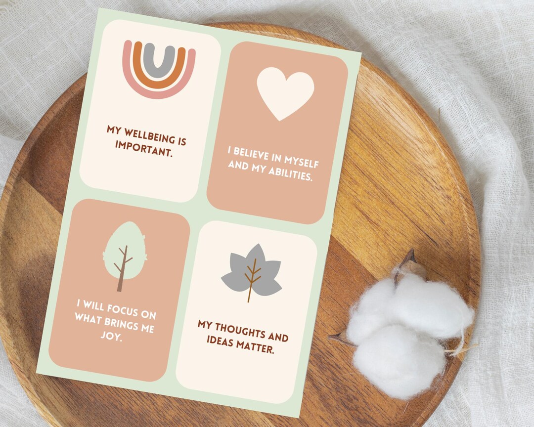 Self-compassion Affirmation Cards | Mindfulness & Self-love Deck ...