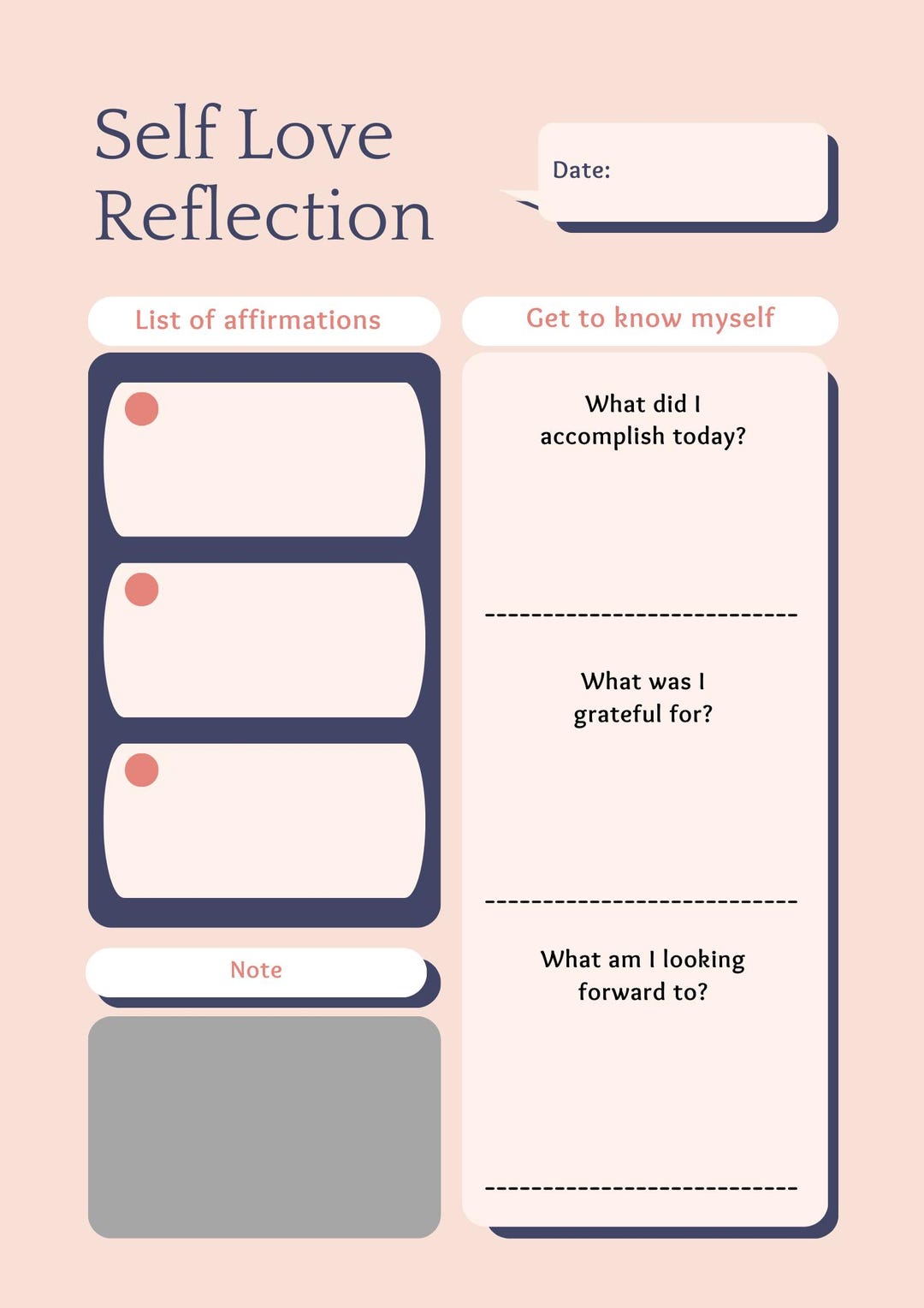Self-care Planner, Habit Tracker, Mindful Planner, Improvement and ...