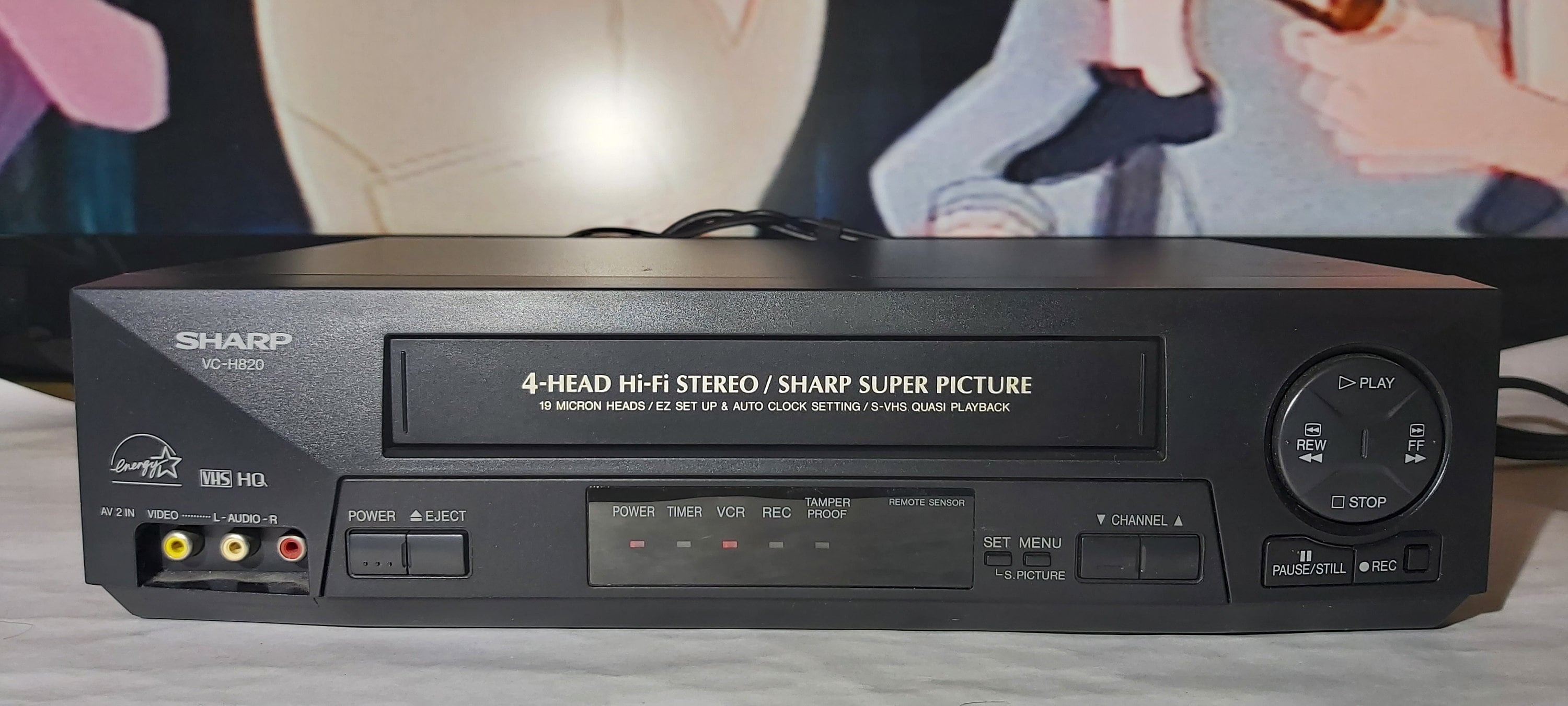 VCR Sharp VC-H820U Video Cassette Recorder Tested Works Good no Remote ...