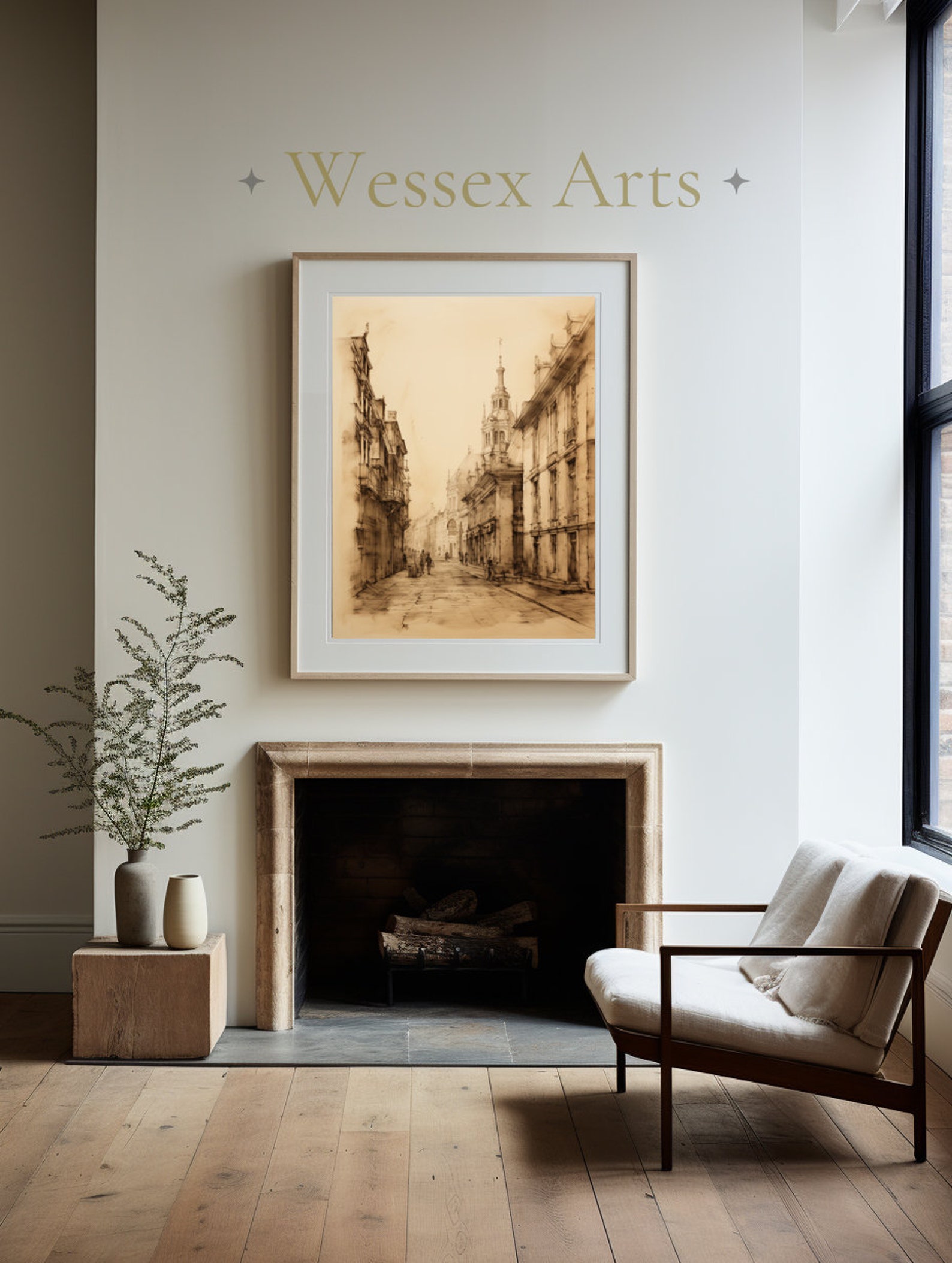 Sepia Historical Architecture ~ PHYSICAL Giclée Fine Art Print - Ready ...