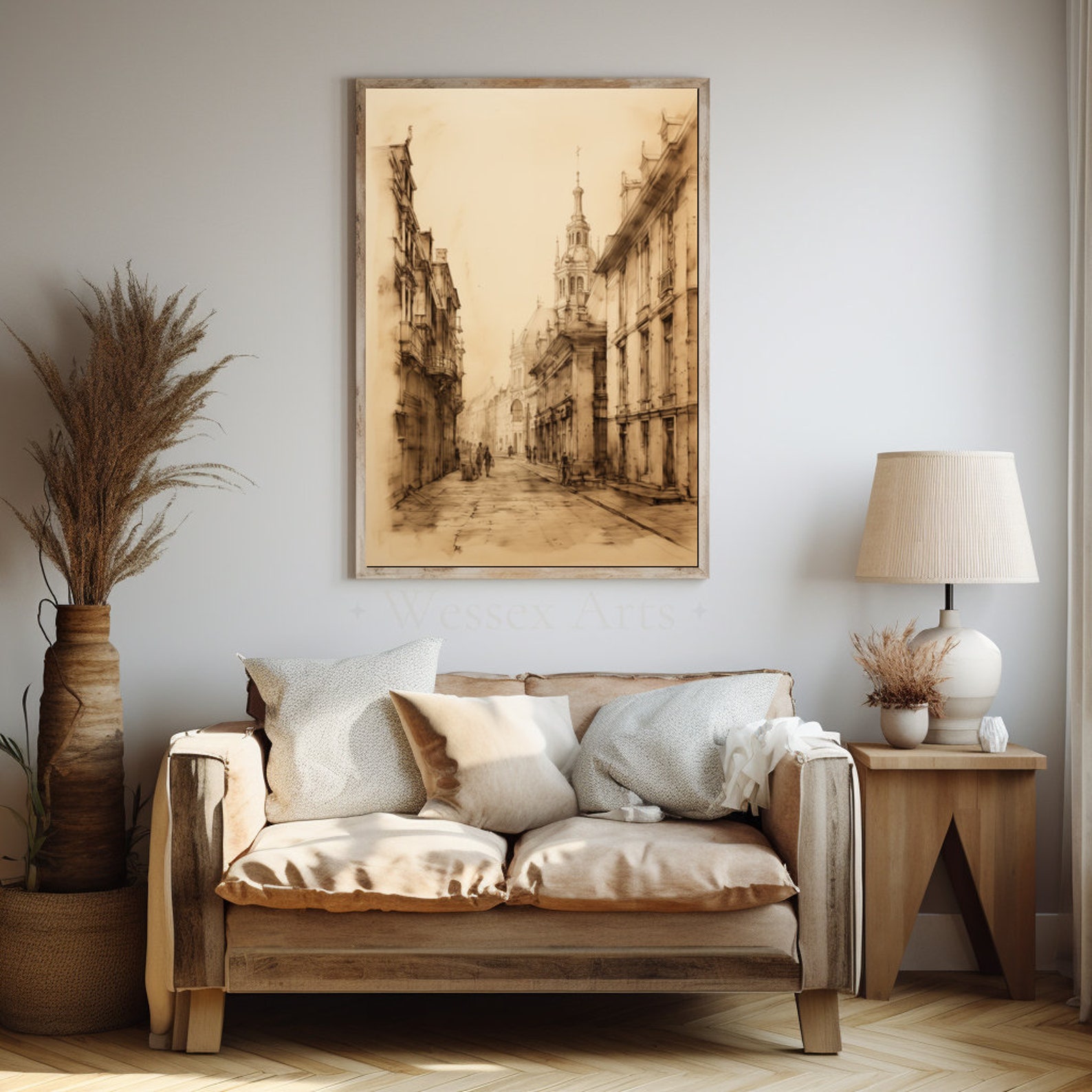 Sepia Historical Architecture ~ PHYSICAL Giclée Fine Art Print - Ready ...