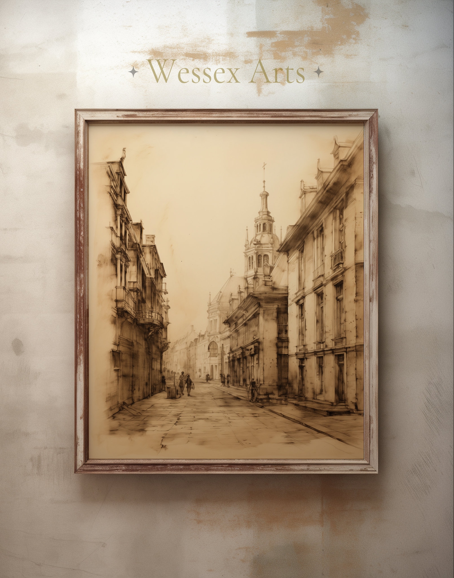 Sepia Historical Architecture ~ PHYSICAL Giclée Fine Art Print - Ready ...