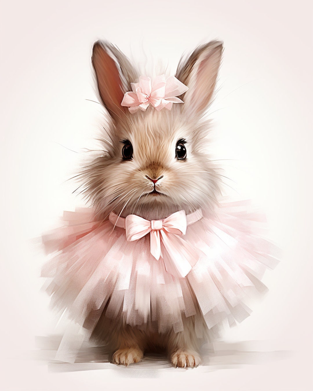 Ballerina Bunny ~ PHYSICAL Giclée Fine Art Print - Ready to Frame ...