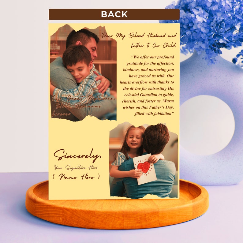 Happy Father's Day, You Are Hero of My Heart, Forever of Love, Editable ...