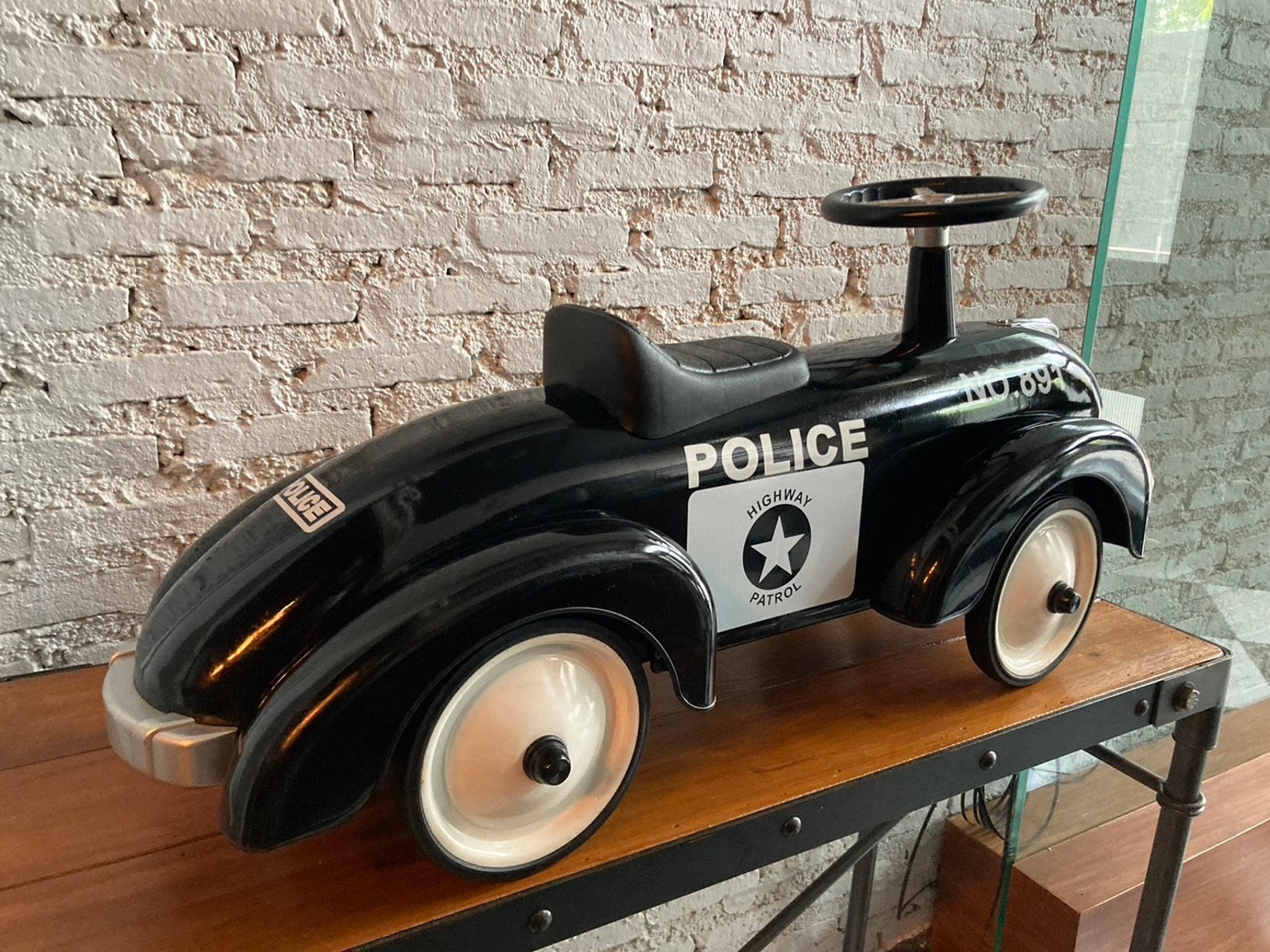 Goki Classic Ride on Metal Car Police. - Etsy