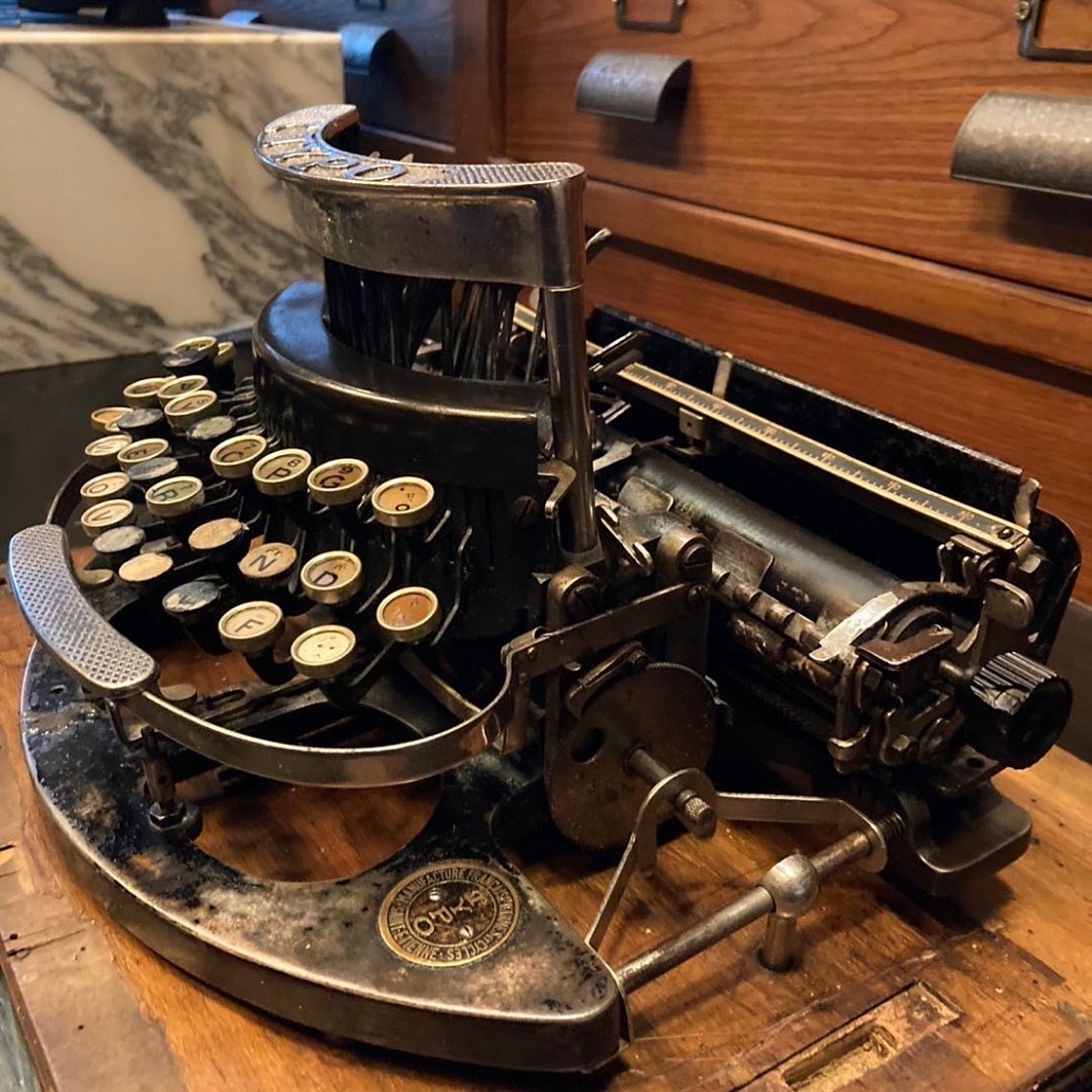 Typewriter Typo Mf Manufacturing Manufrance Circa 1900 - Etsy