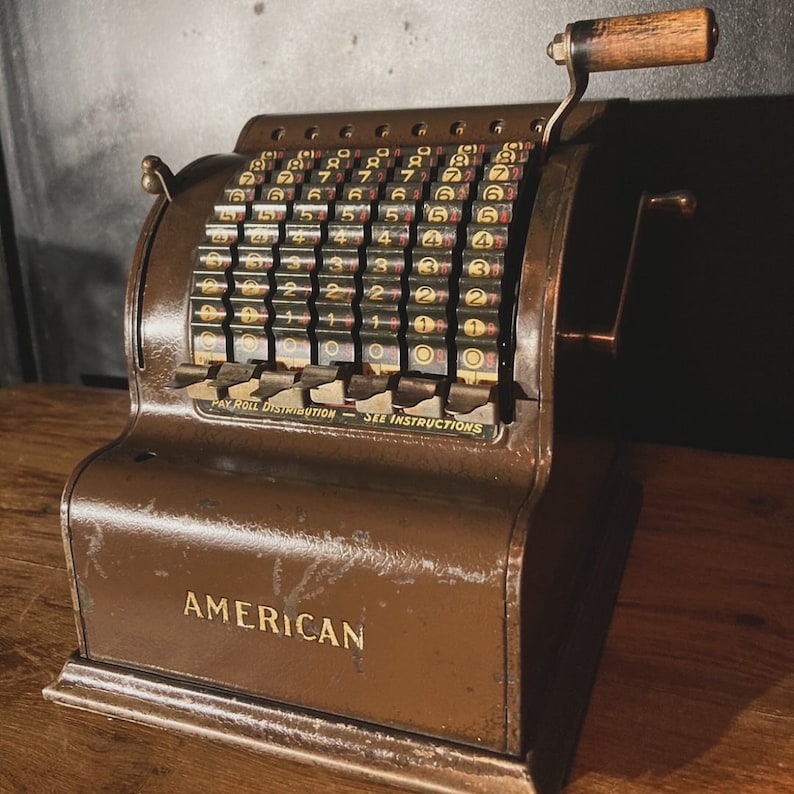 Antique American Adding Machine American Can Co Chicago ILL Pat.date ...