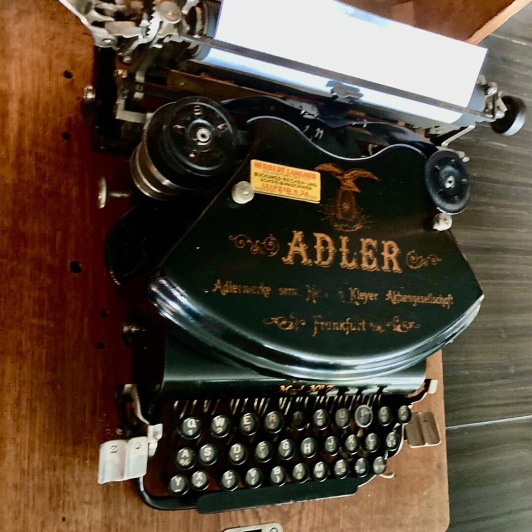 Adler Model No.7 Antique Typewriter With Wooden Box. - Etsy