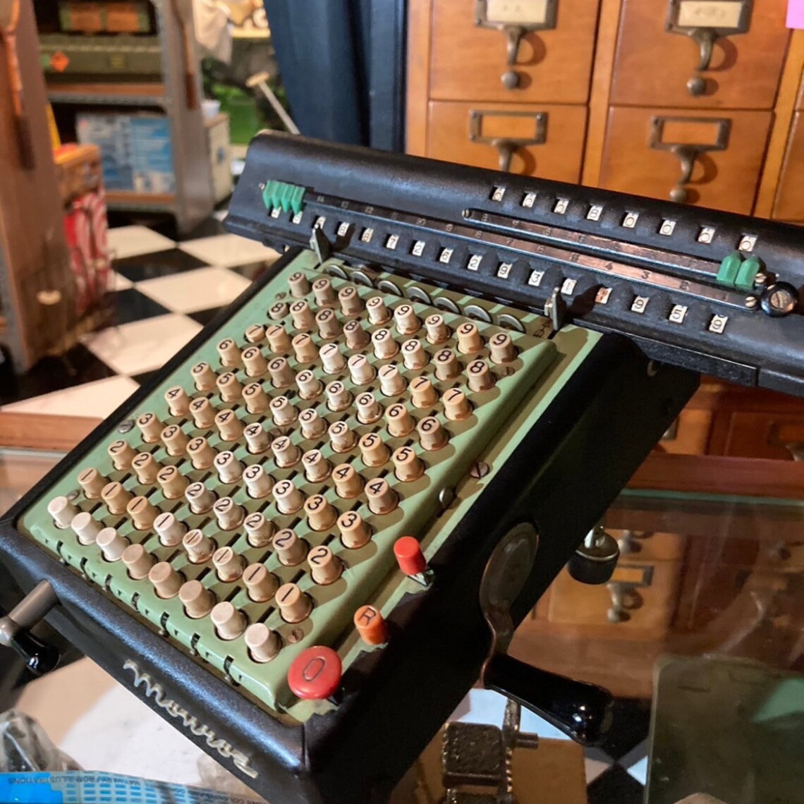 Vintage Monroe Model L Adding Machine Calculating Portable Manual - Etsy