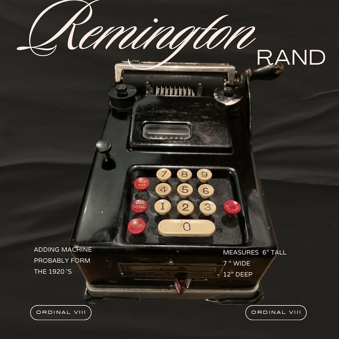 Rare Antique Remington Rand Calculator - Fully Functional 1900s Billing ...