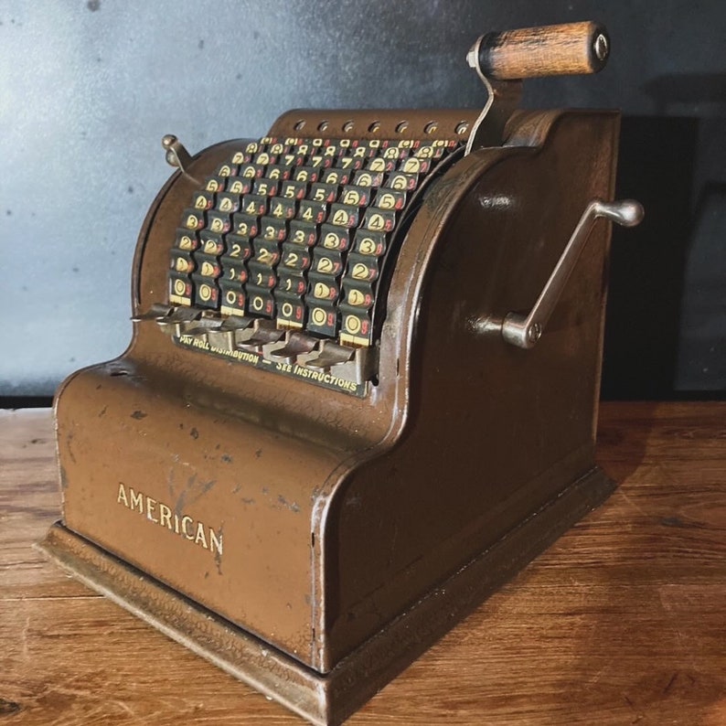 Antique American Adding Machine American Can Co Chicago ILL Pat.date ...