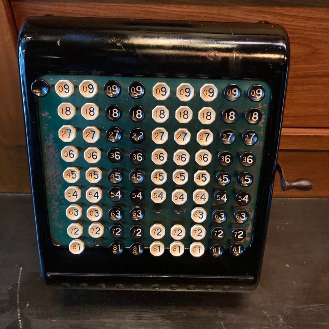 Antique Burroughs Adding Machine/calculator Model 5 - Etsy