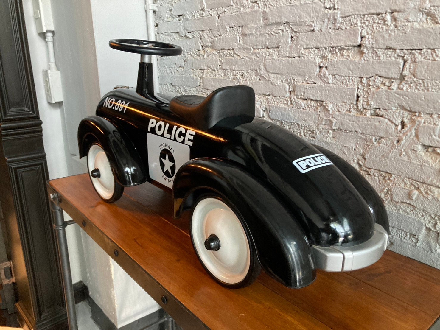 Goki Classic Ride on Metal Car Police. - Etsy