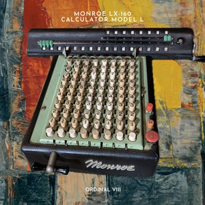 Vintage Monroe Model L Adding Machine Calculating Portable Manual - Etsy