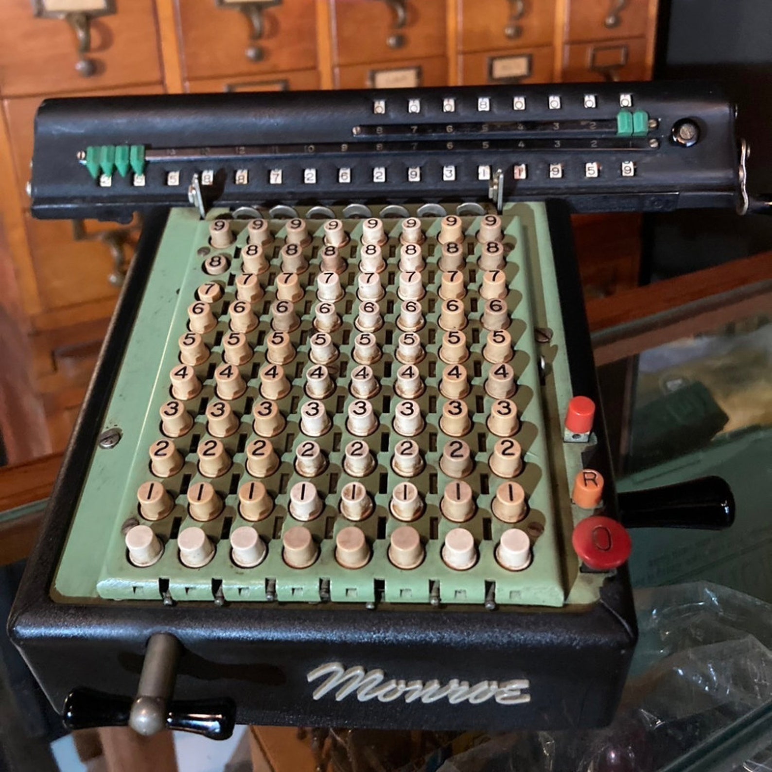 Vintage Monroe Model L Adding Machine Calculating Portable Manual - Etsy