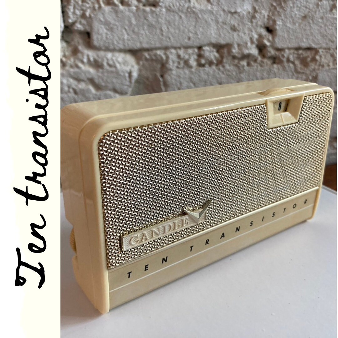 1962 Candle 10 Transistor Radio Model PTR - 100 Tokyo Japan Case & Box ...