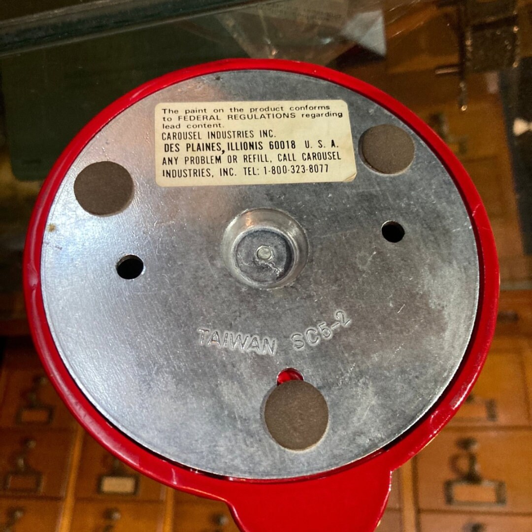 9" Classic Red Gumball Machine Dispenser Cast Iron Collector Vending ...