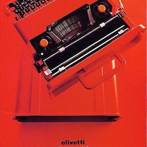 Olivetti Valentine Typewriter Italy 1969 - Etsy