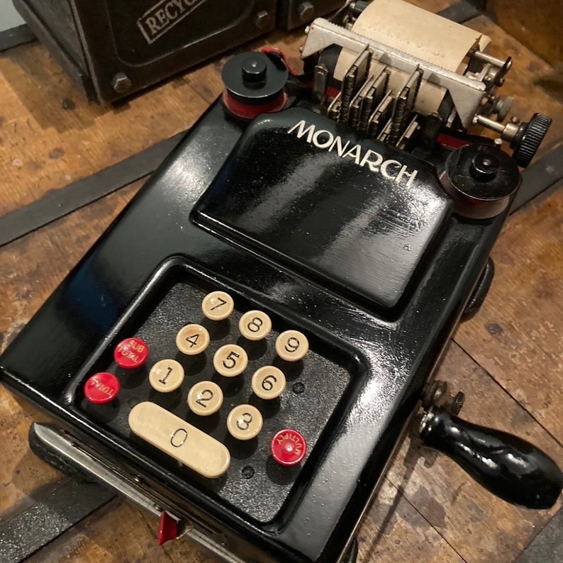 Vintage Monarch Calculator - Listing - Adding Machine - Etsy