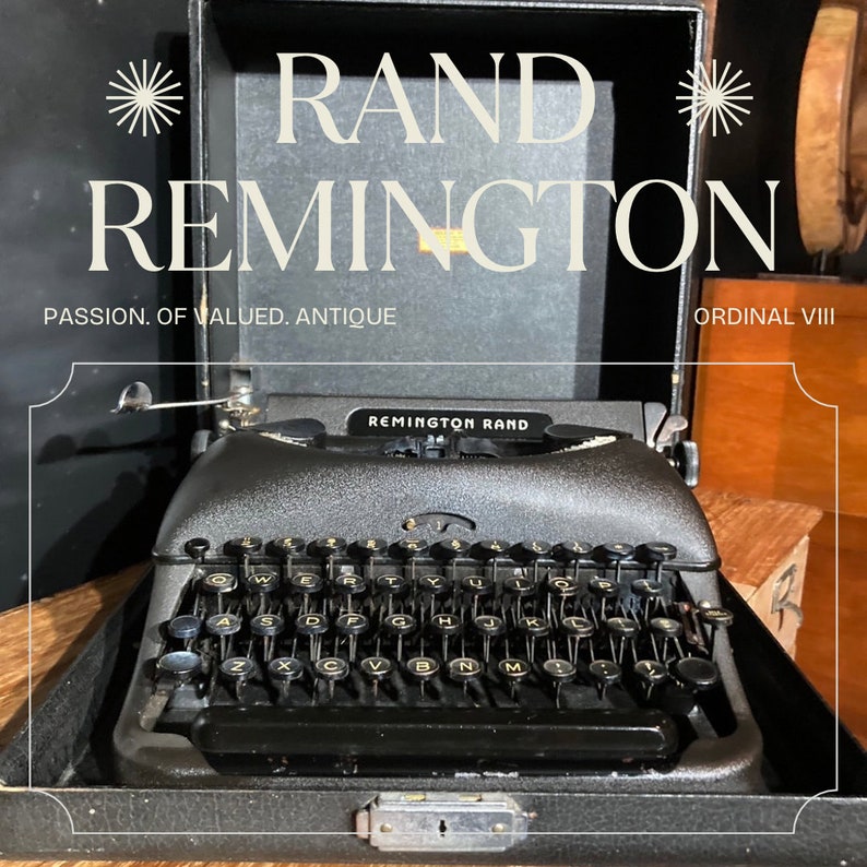 Vintage Rand Remington Model 5 Portable Typewriter With Case - Etsy