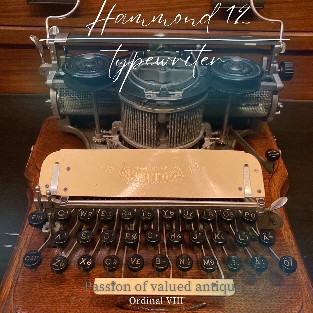 Antique Hammond No. 12 Typewriters With Wooden Box. - Etsy