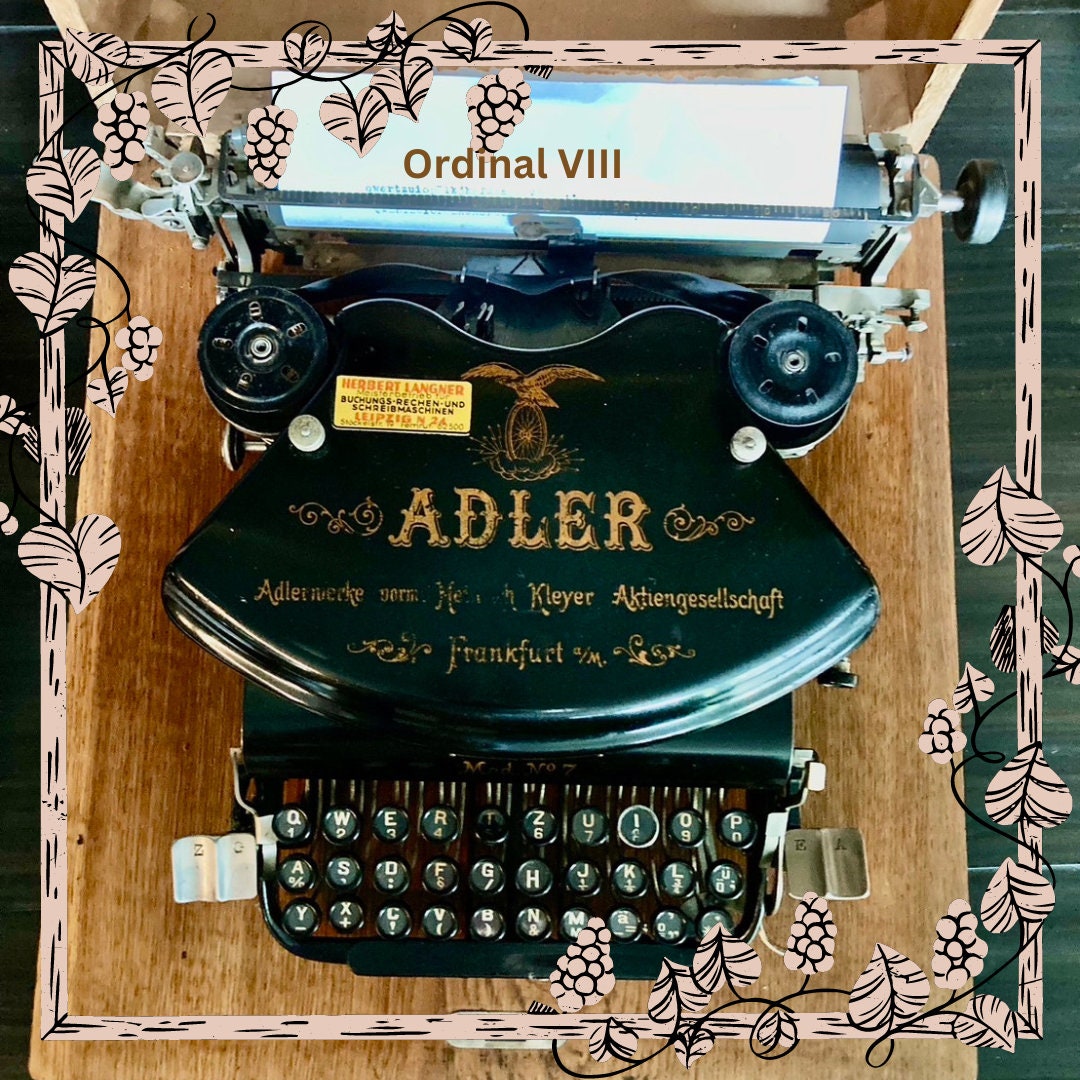 Adler Model No.7 Antique Typewriter With Wooden Box. - Etsy