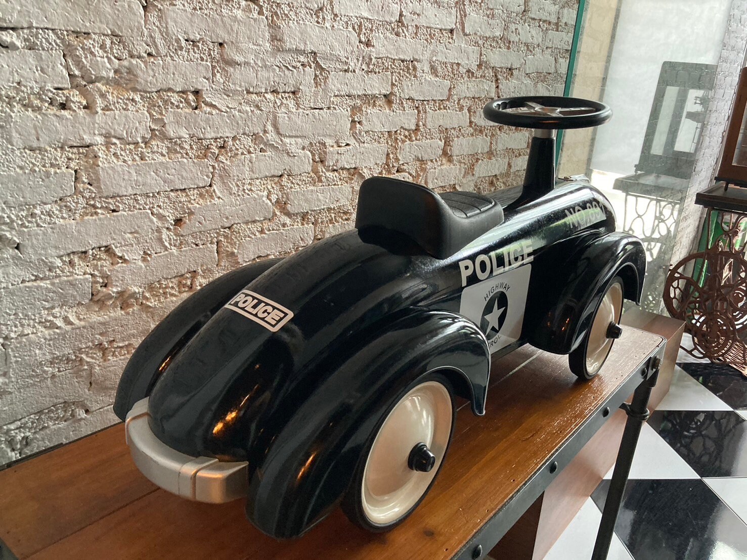 Goki Classic Ride on Metal Car Police. - Etsy