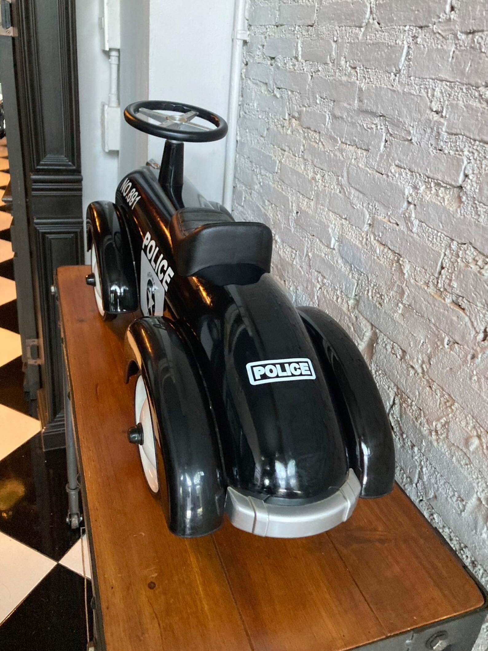 Goki Classic Ride on Metal Car Police. - Etsy