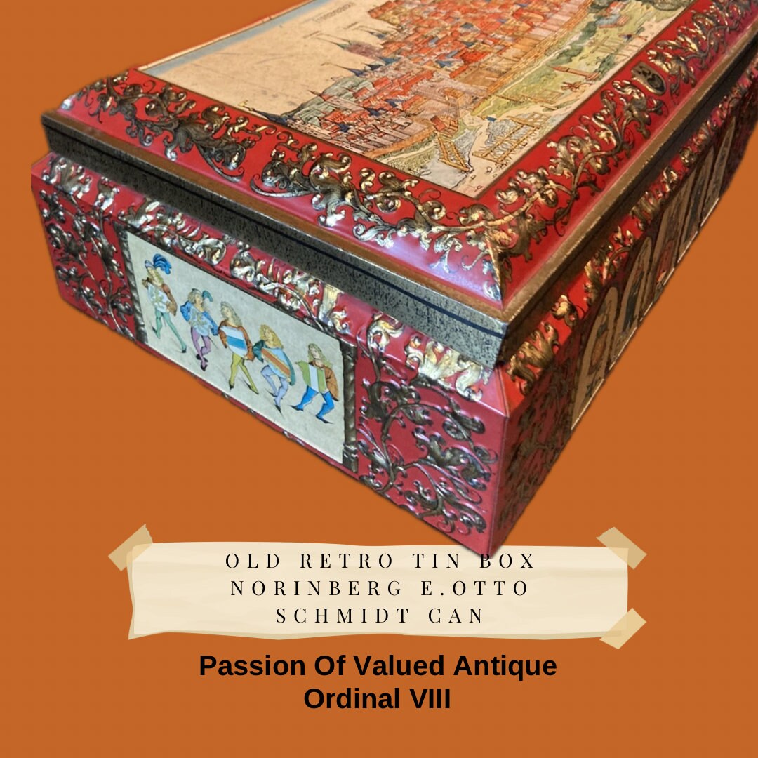 Old Retro Tin Box Norinberg E.OTTO Schmidt Can - Etsy