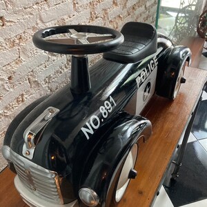 Goki Classic Ride on Metal Car Police. - Etsy