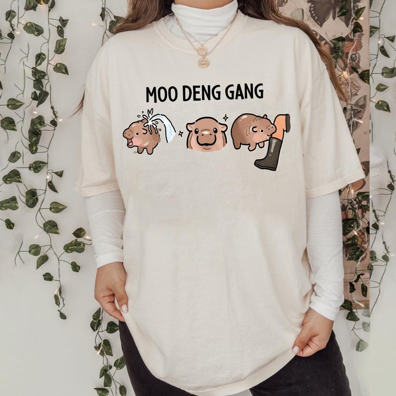 Moo Deng Shirt - Etsy