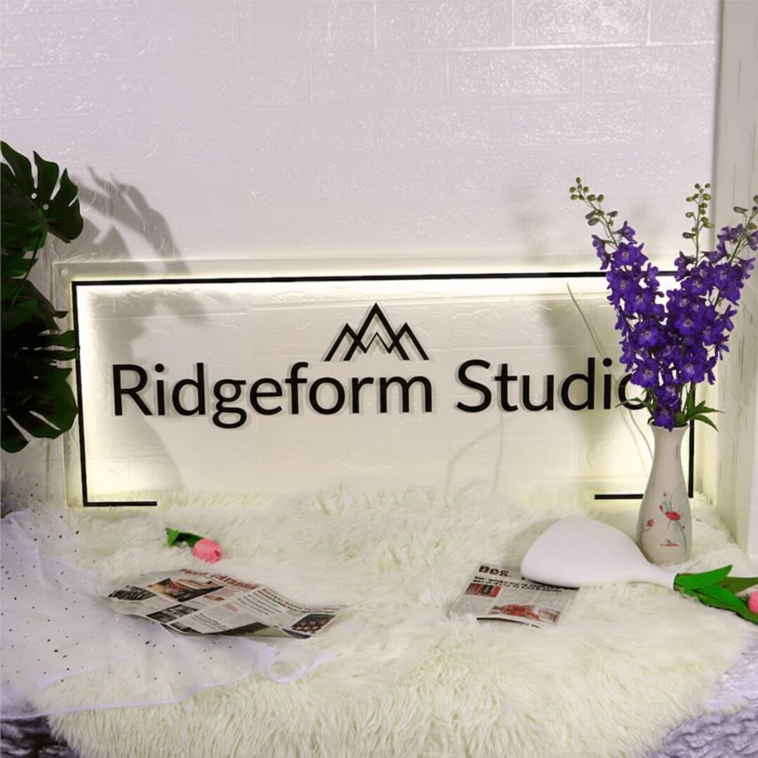 Custom Acrylic Backlit Logo Sign | Illuminated Sign | Custom Welcome ...