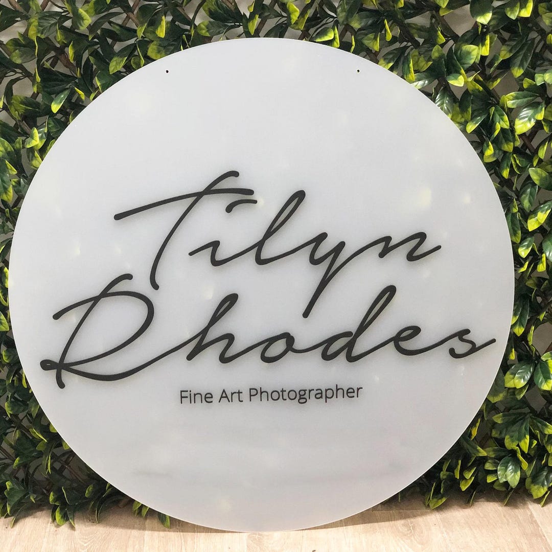 3D Acrylic Business Logo Sign, Custom Acrylic Signs, Real Estate Logo ...