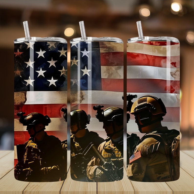 25 Army Tumbler Wrap Bundle Png, 20oz Veteran Sublimation Tumbler, 3D ...