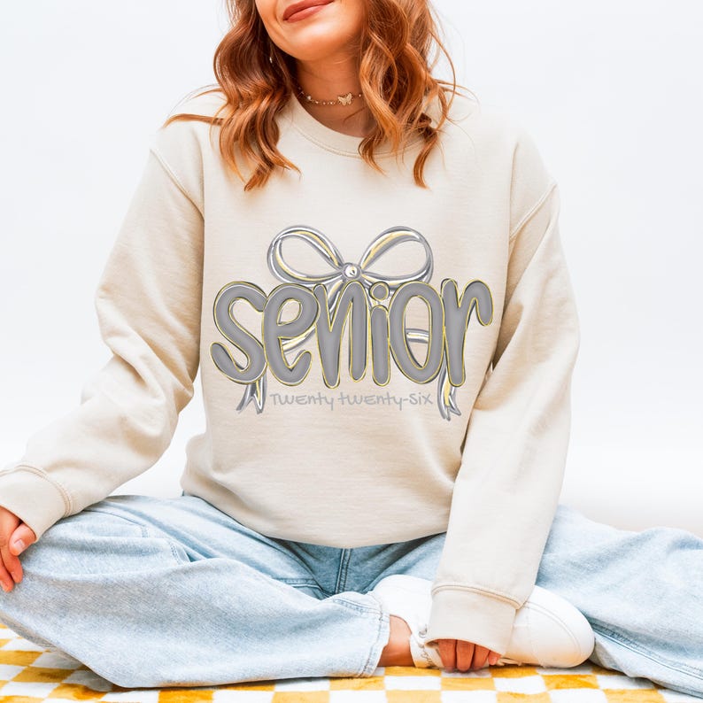Senior Class of 2026 Sweatshirt | Custom Bow Graduation Shirt | Mix ...
