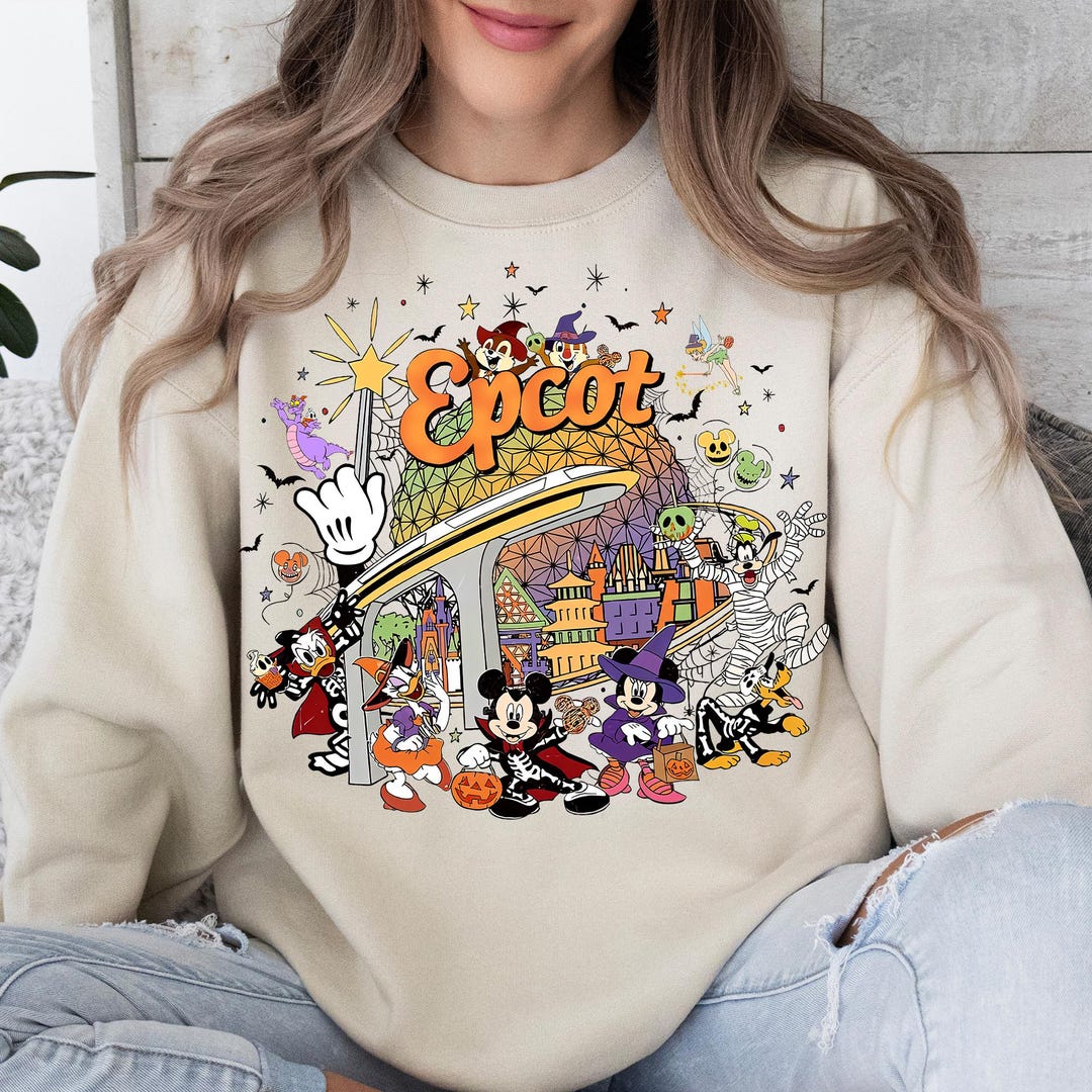 Disney Epcot Tour Halloween Png, Mickey and Friends Halloween Png ...
